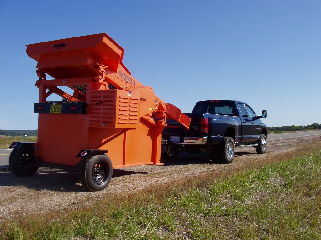An Ultra ScreenKing screener can be towed easily with a 1 ton pickup ...